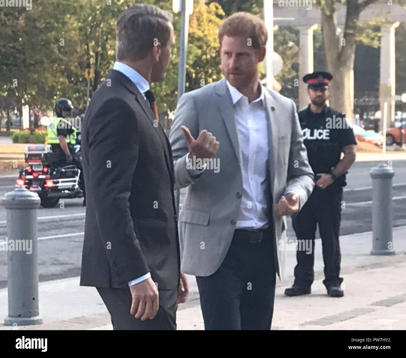 Michael Burns, CEO, Invictus Games, greets his Royal Highness Prince ...
