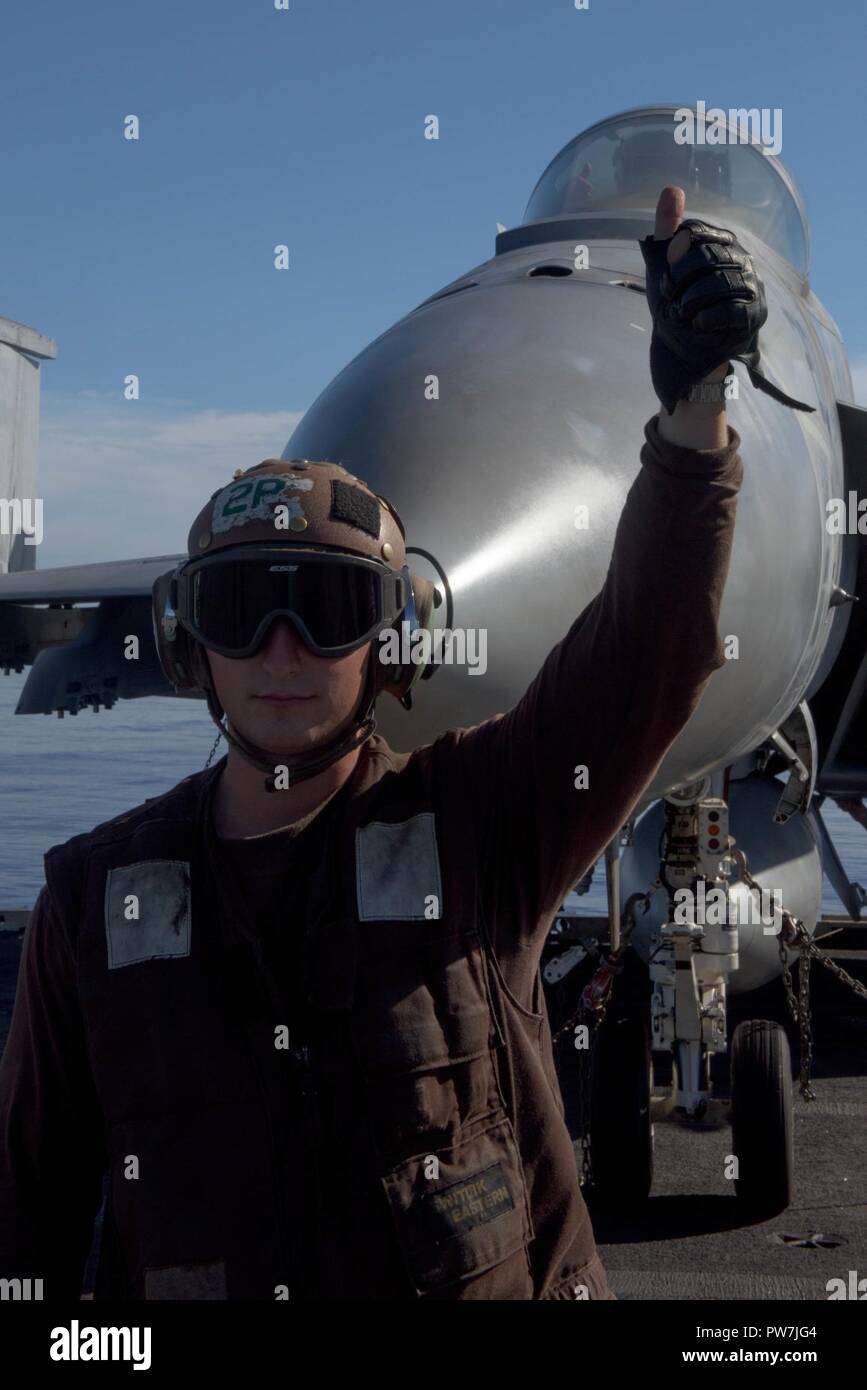 PHILIPPINE SEA (Sept. 24, 2017) – Aviation Electrician's Mate 3rd Class ...