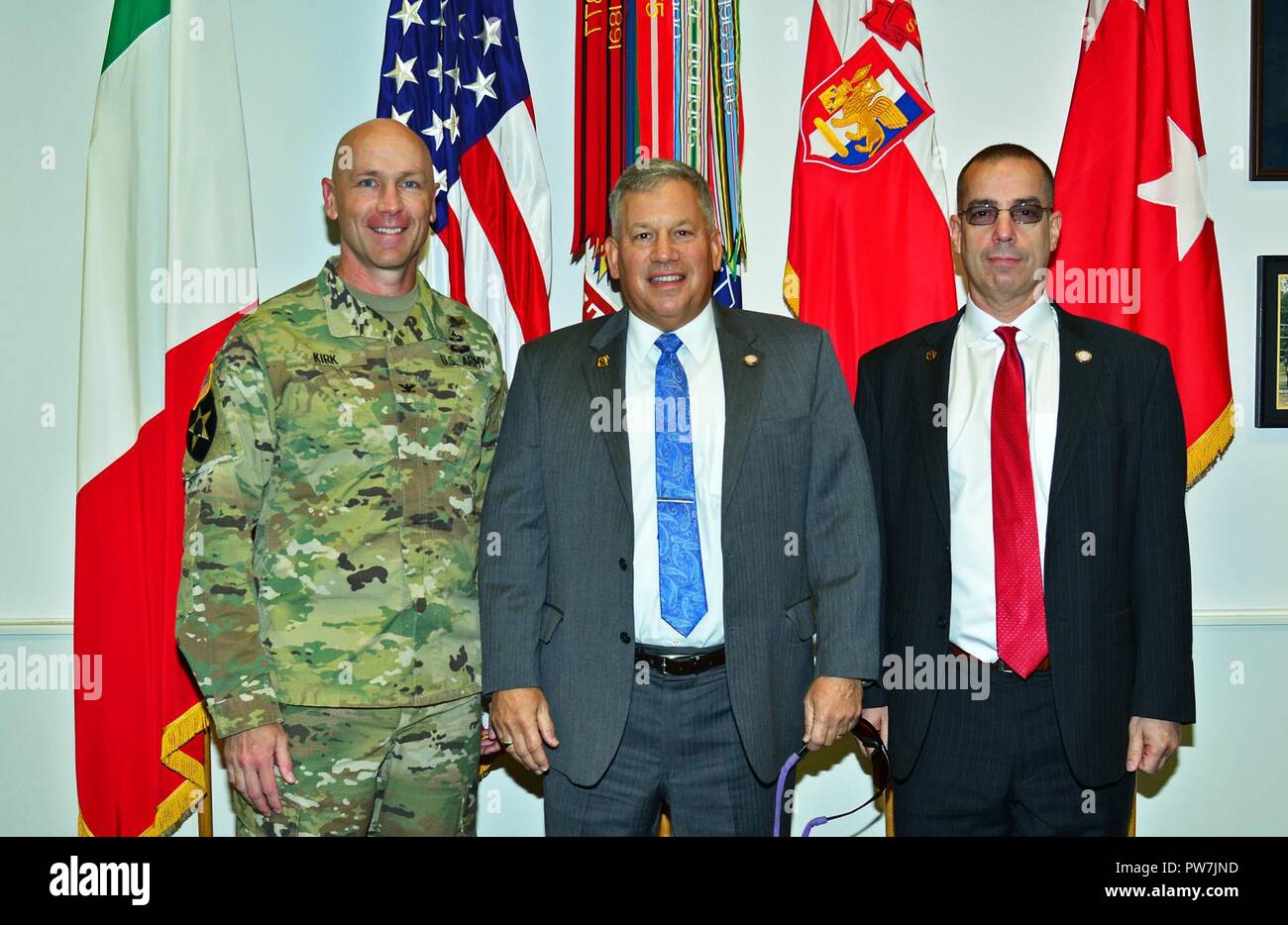 Col. Clint H. Kirk, Chief of Staff, U.S. Army Africa, Lt. Gen. Raymond ...
