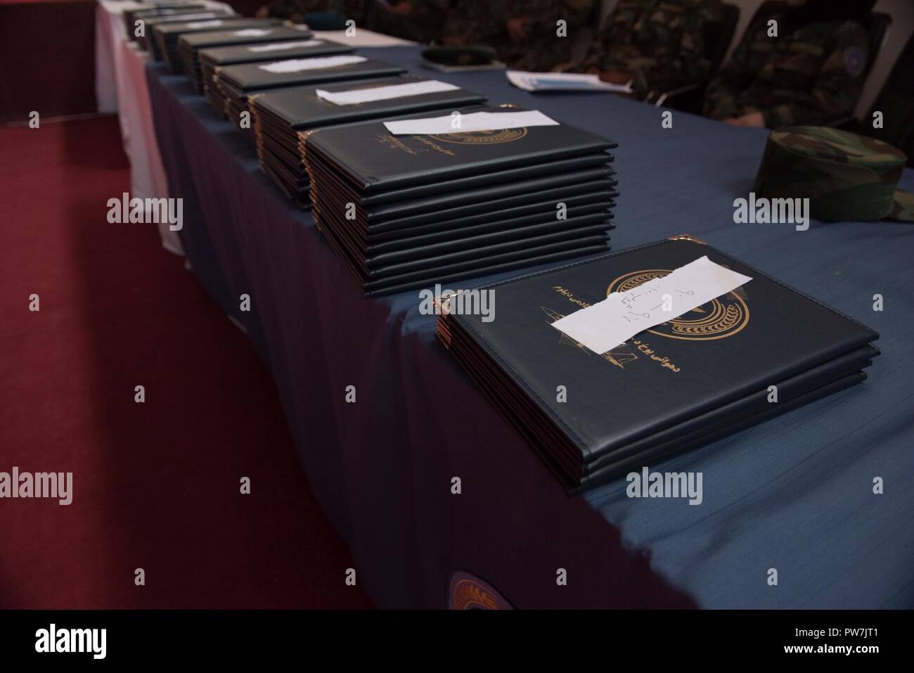 Graduation certificates lay ready for Afghan Air Force Academy ...