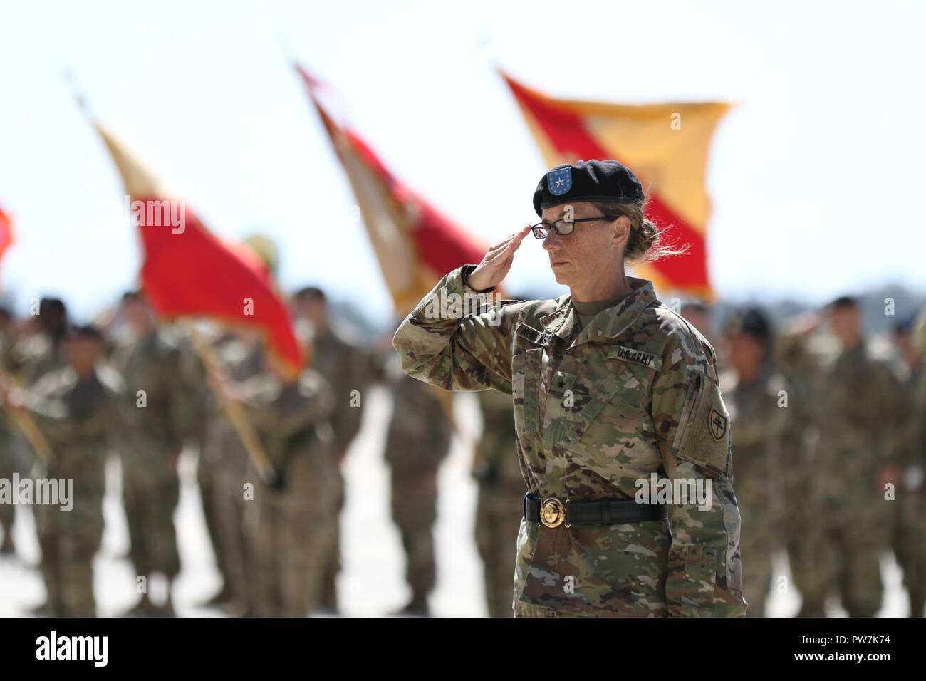 Brig. Gen. Susan E. Henderson, deputy commanding general of the 79th ...