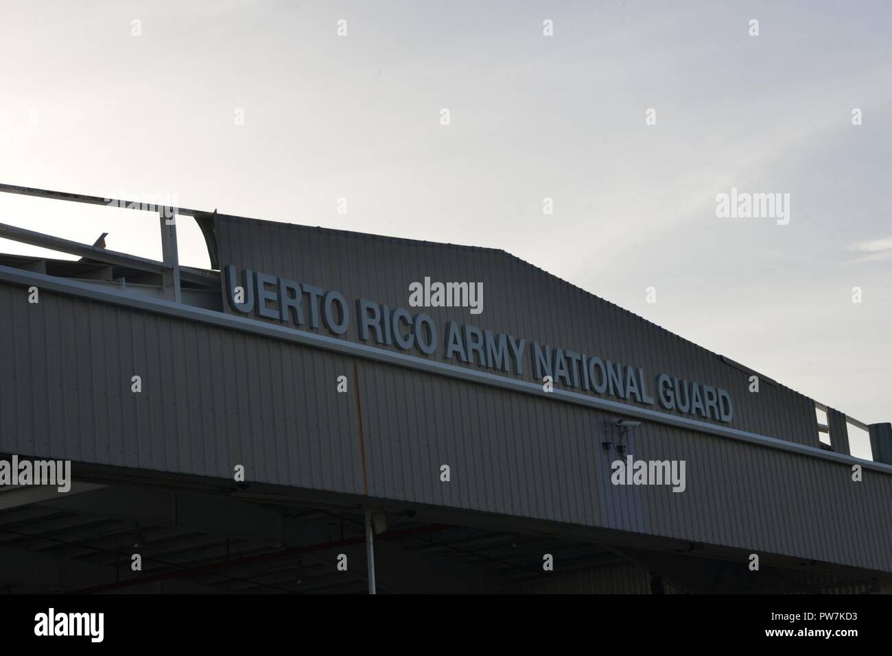 A hangar pictured Sept. 25, 2017 at the Puerto Rico Army National Guard ...