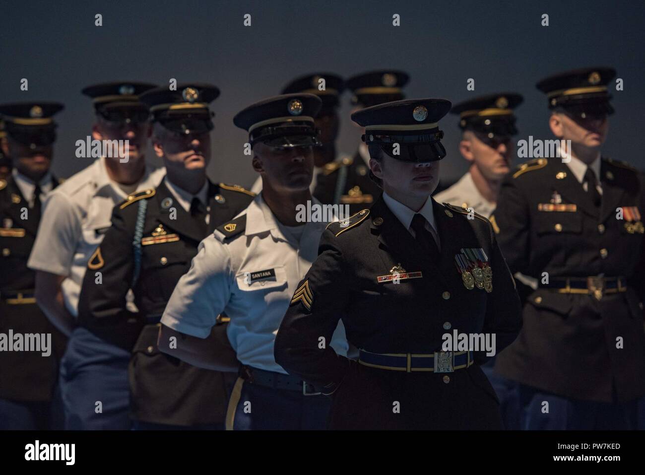 Soldiers of the 3d U.S. Infantry Regiment (The Old Guard), participate ...
