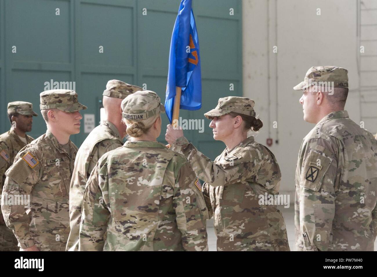 Change of Command Ceremony for Outgoing Commander Major Elsa L. Johnson ...