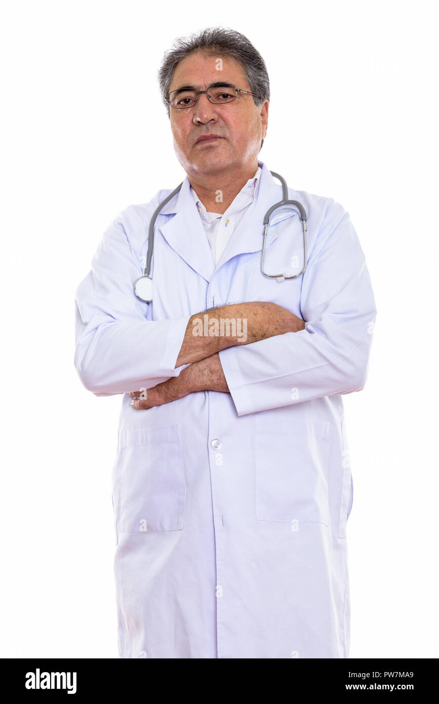 Doctor standing senior man hi-res stock photography and images - Alamy
