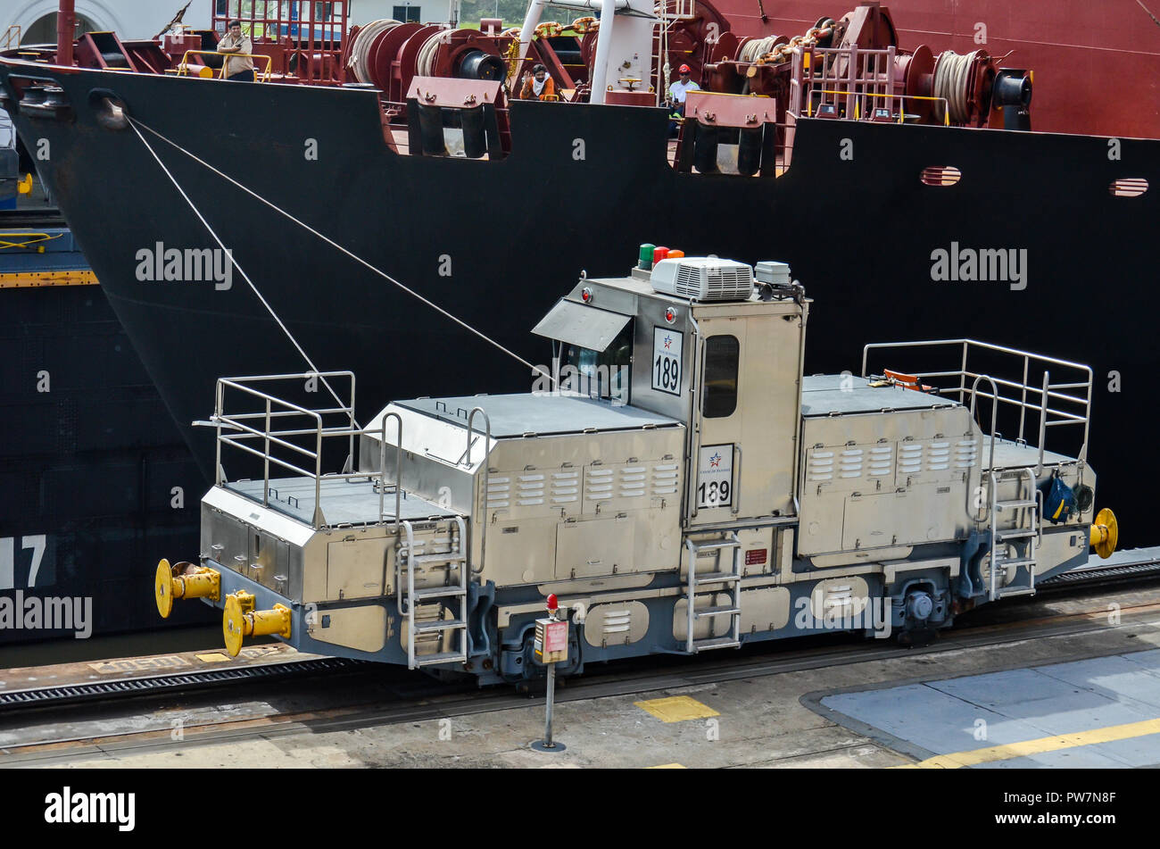Panama canal mule hi-res stock photography and images - Alamy