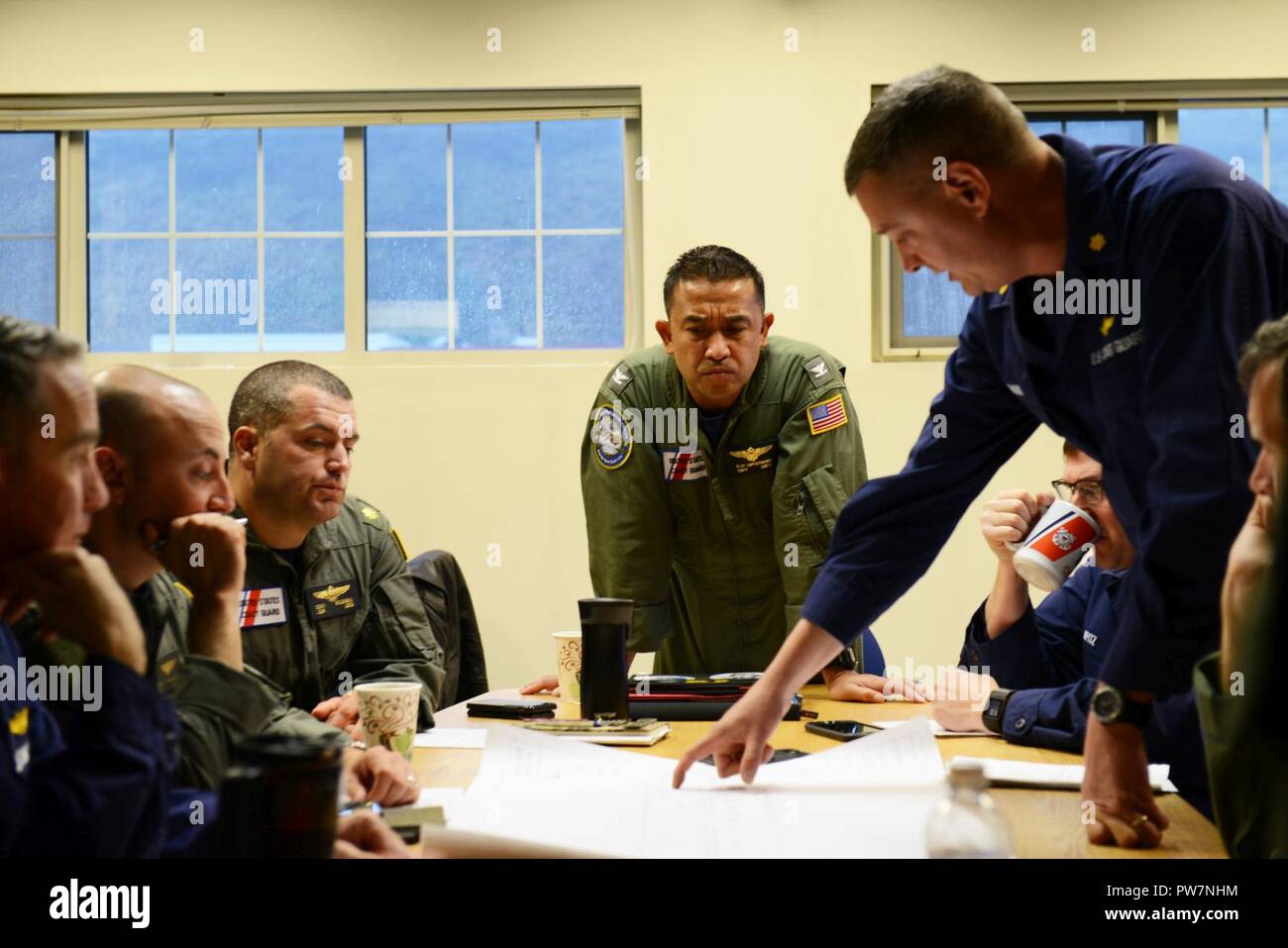 Coast Guard Lt. Cmdr. David Shook, project officer for Air Station ...
