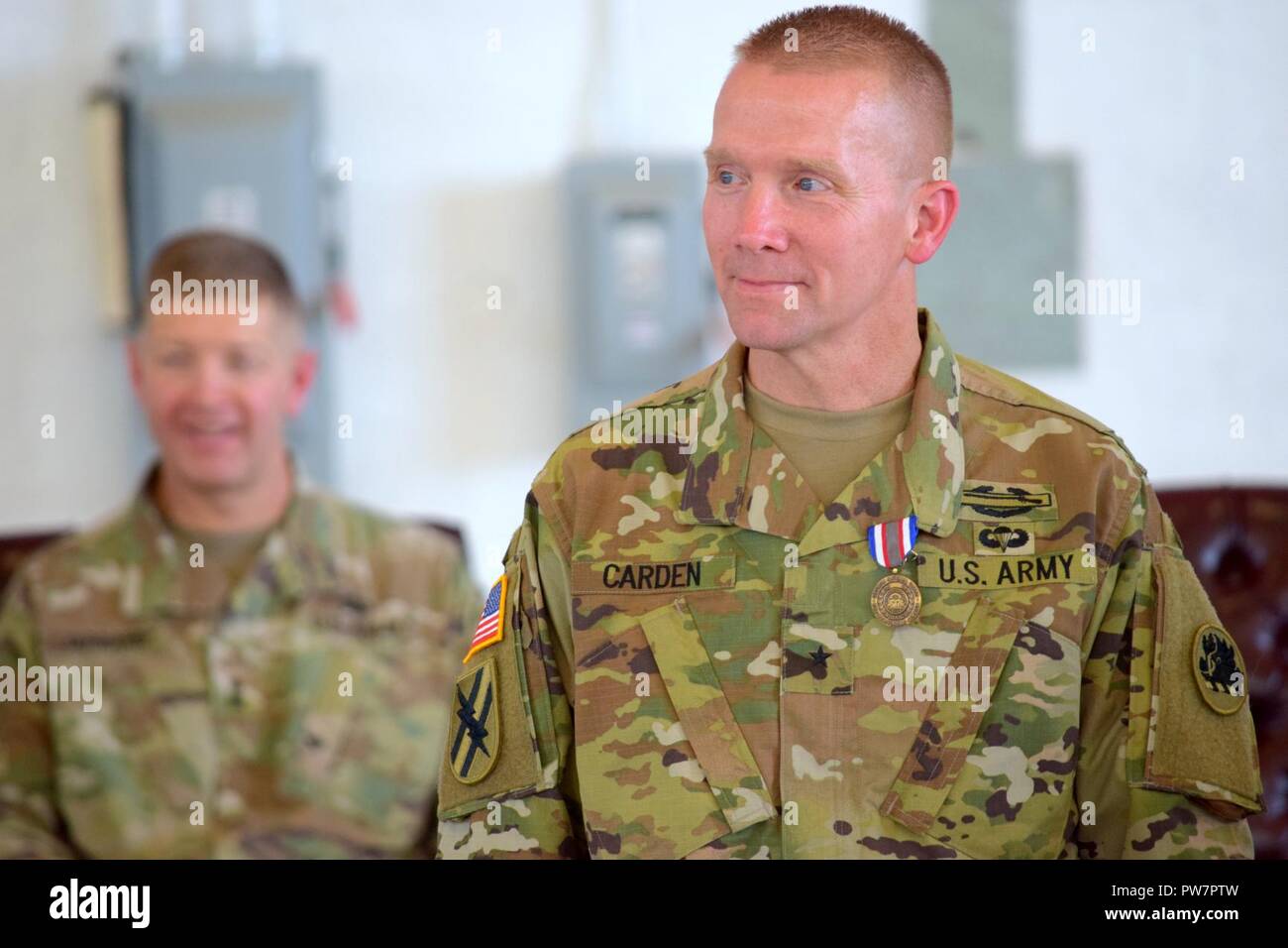 Brigadier General Tom Carden, outgoing commander of the Georgia Army ...