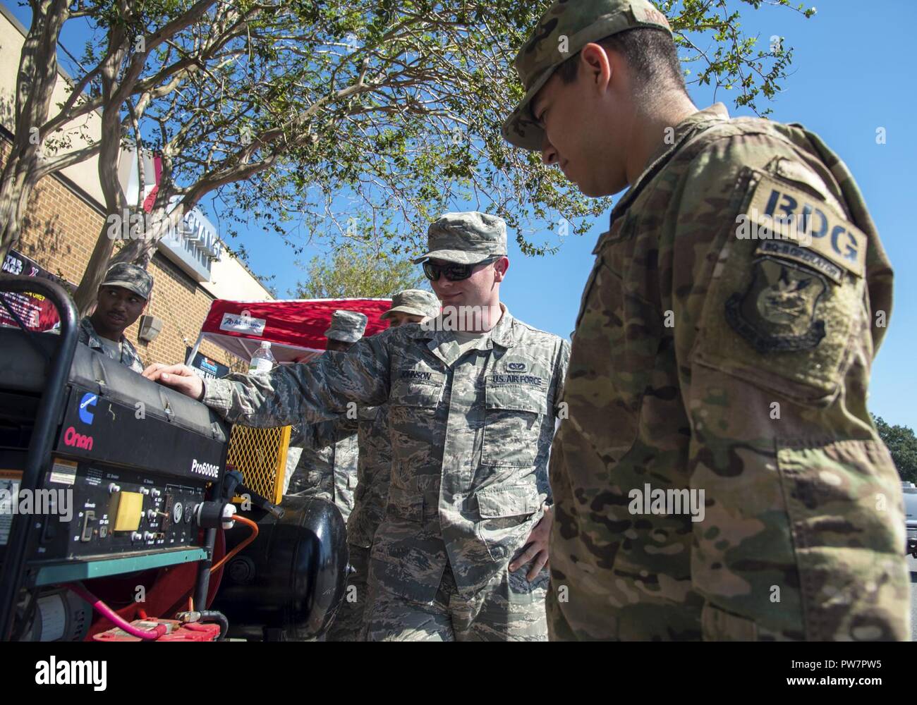 Senior Airman Alex Johnson, 23d Civil Engineer Squadron electric power ...