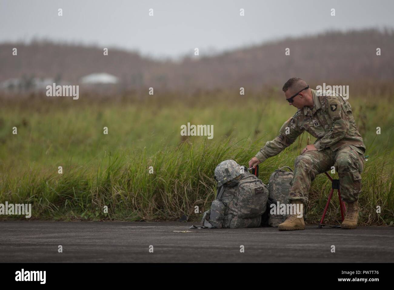 U.S. Army Cpt. Benjamin Stork, Flight Surgeon for the 101st Combat ...