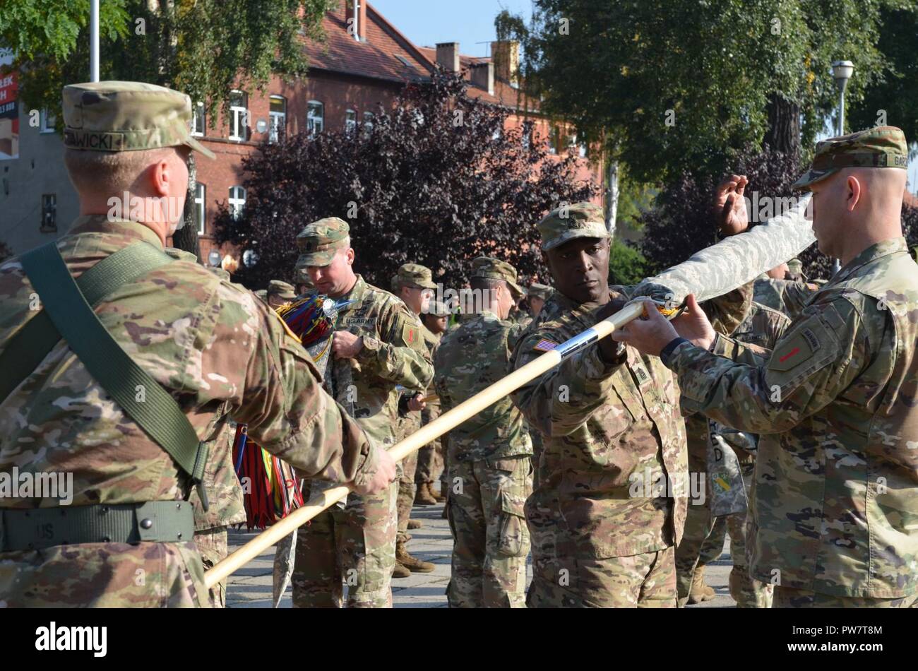 MARKET SQUARE, ZAGAN, Poland — Col. David Gardner, commander, 2nd ...