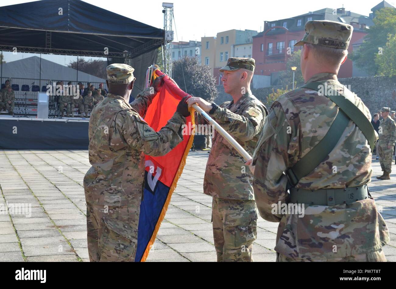 MARKET SQUARE, ZAGAN, Poland — Col. David Gardner, commander, 2nd ...