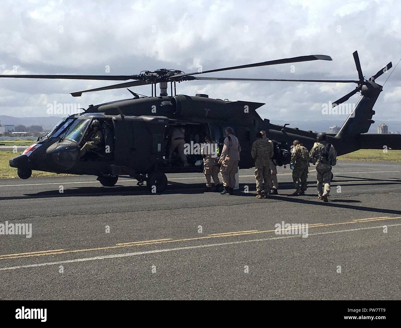 SAN JUAN, Puerto Rico – Disaster Medical Assistance Team members board ...