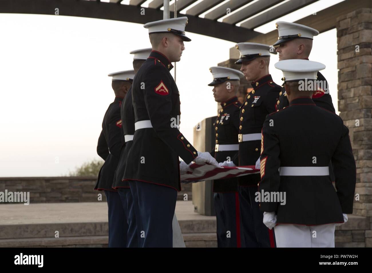 U. S. Marines with Headquarters and Support Battalion, Marine Corps ...