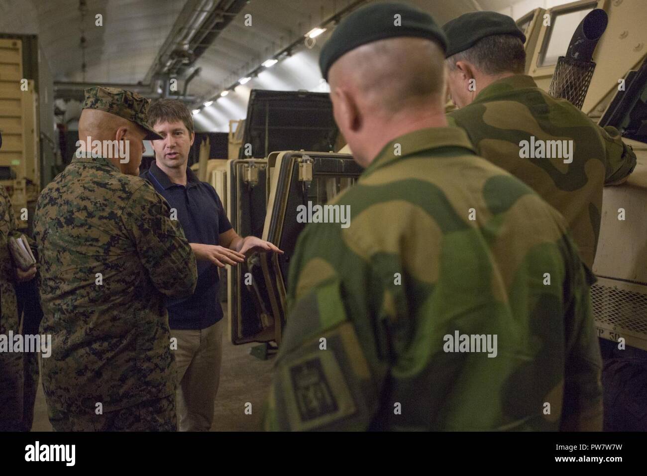Commandant of the Marine Corps Gen. Robert B. Neller, left, tours ...
