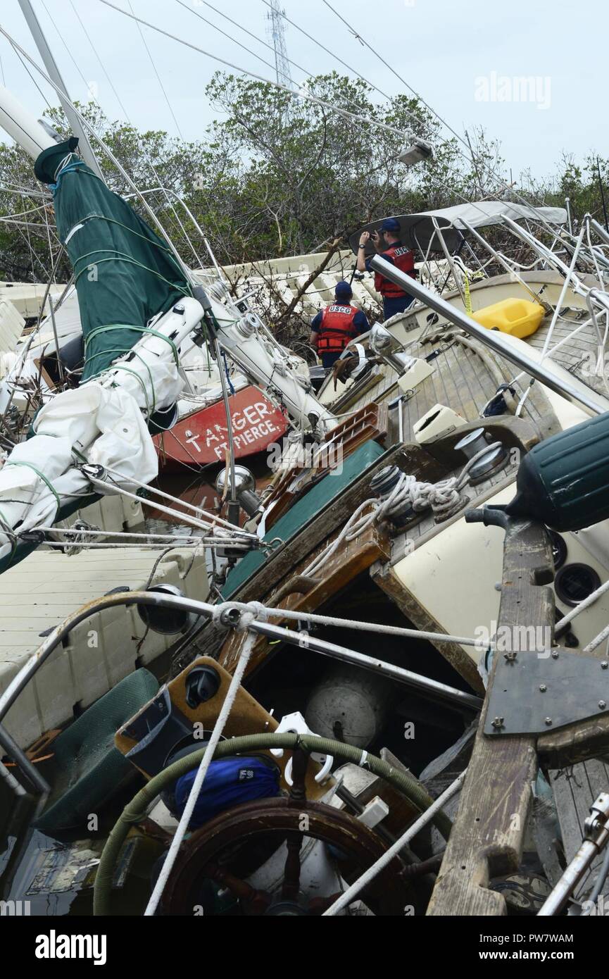 Coast Guard crewmembers with the Florida Keys Branch of the Emergency ...