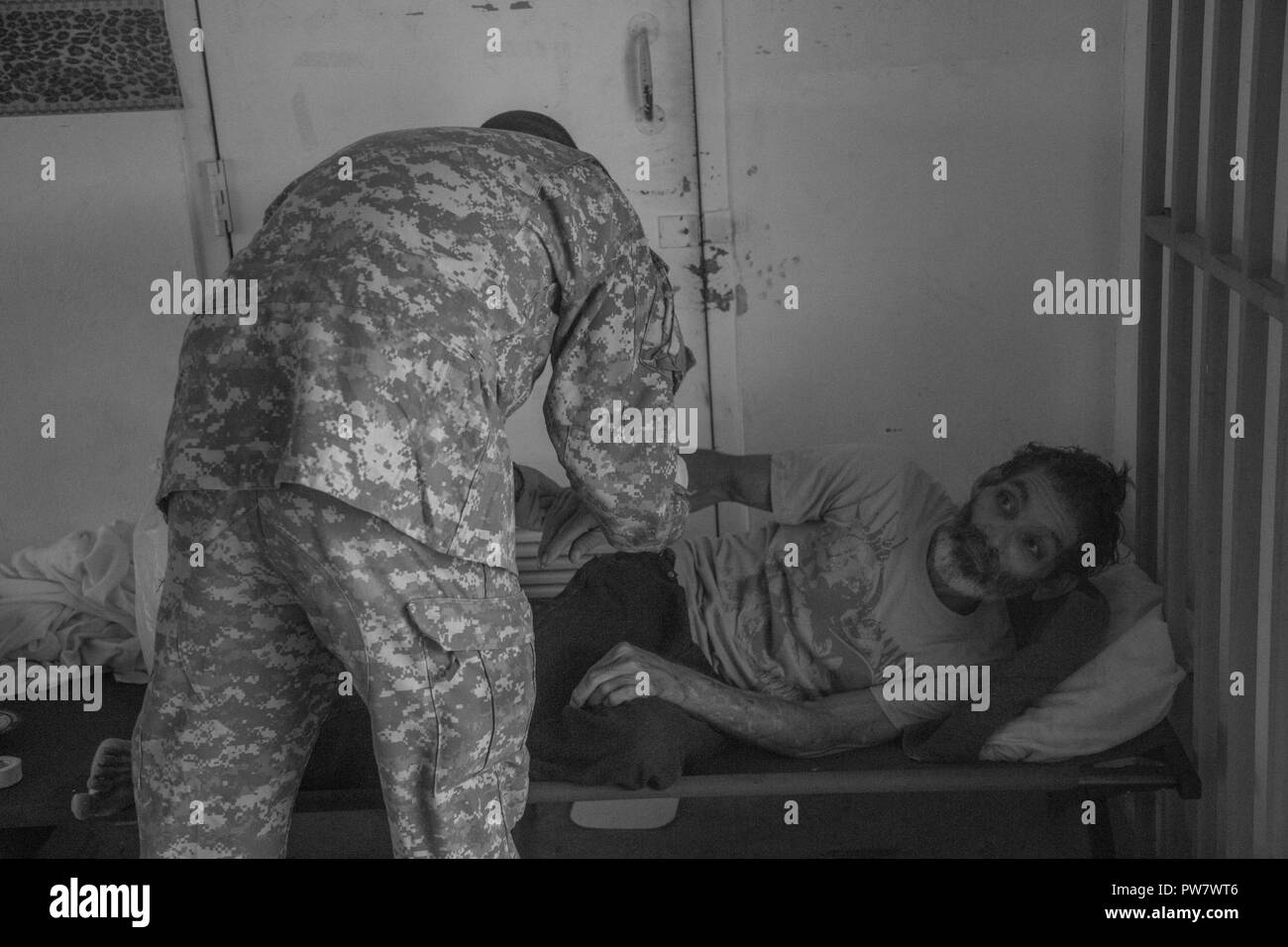 U.S. Army Sgt. Luis Rodriguez, Flight Medic, assigned to 101st Combat ...