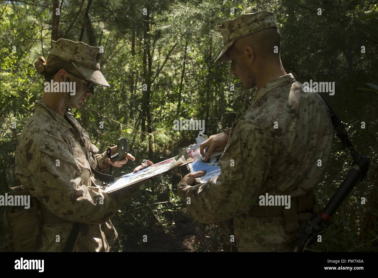 U.S. Marine Corps Recruits with Delta Company, 1st Battalion, and ...