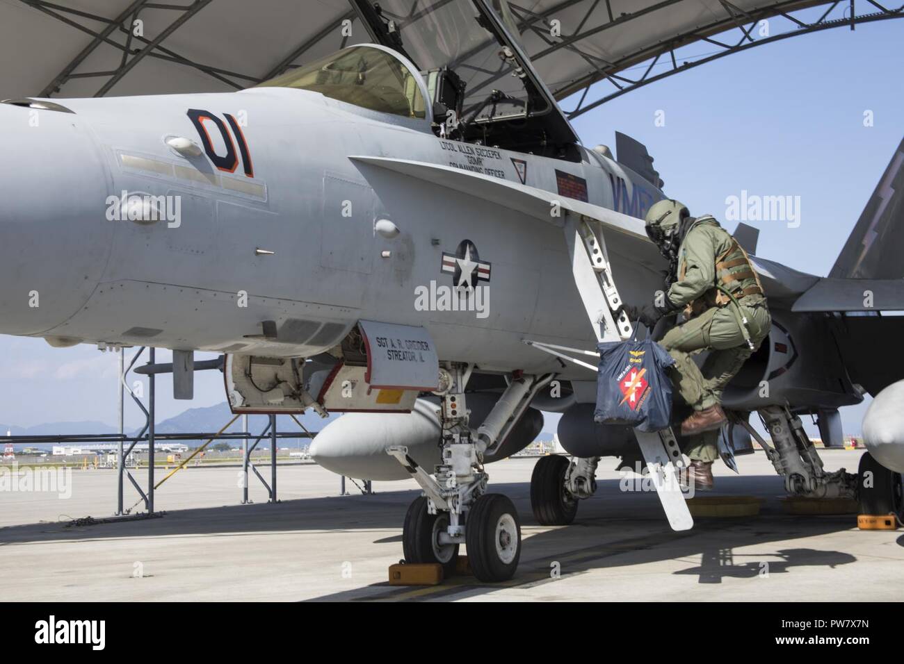 U.S. Marine Corps Maj. Christopher Melling, the pilot training officer ...