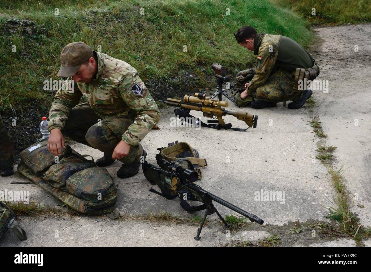 German soldiers prepare equipment hi-res stock photography and images ...