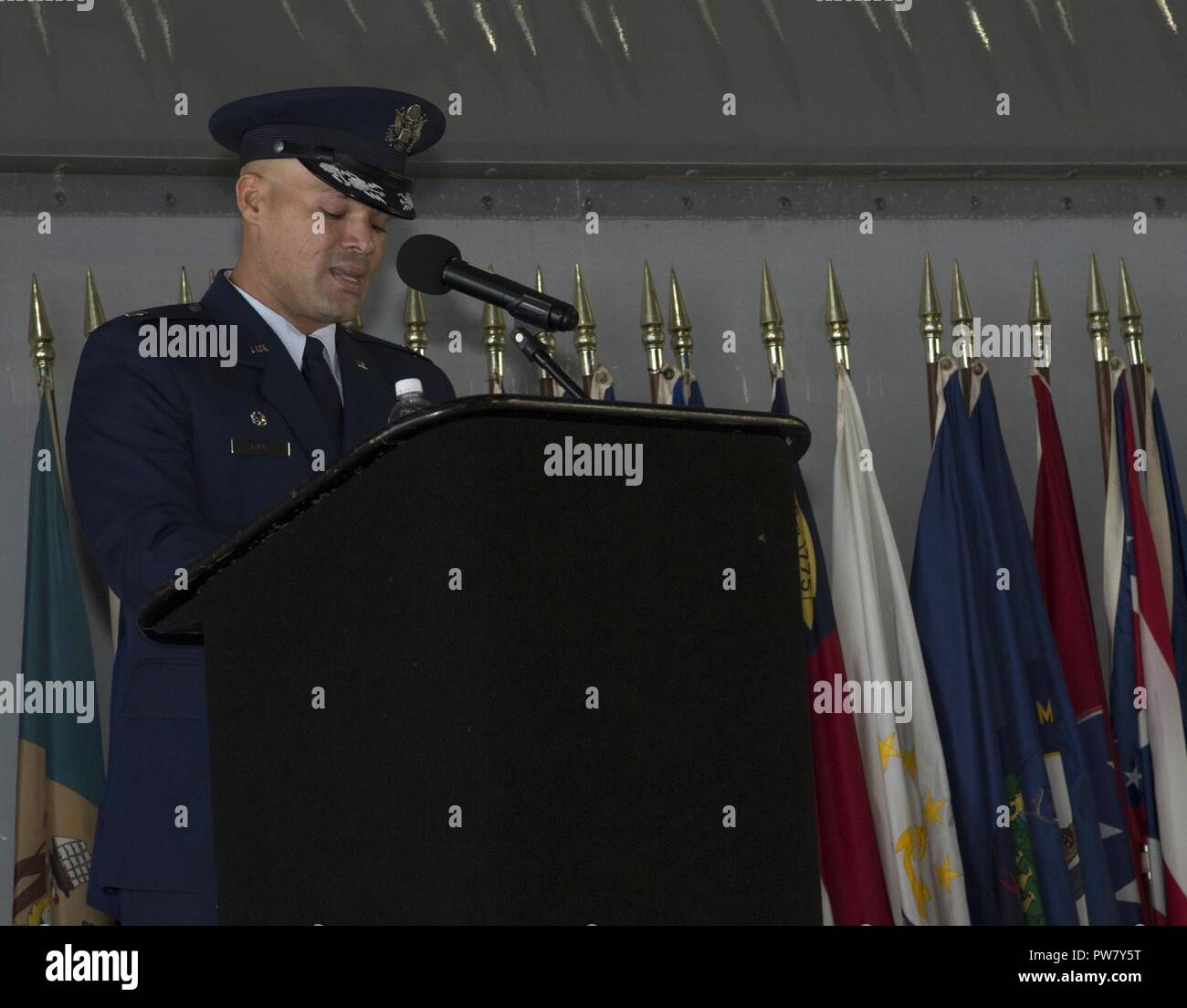 U.S. Air Force Lt. Col. Ricardo Lopez, commander of the 50th Air ...