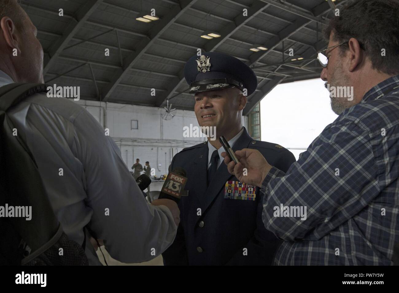 U.S. Air Force Lt. Col. Ricardo Lopez, commander of the 50th Air ...