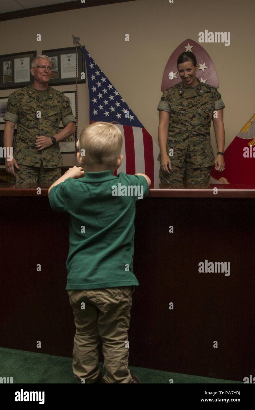 U.S. Marines, family and friends gather for Lt. Col. Sarah B. Lenz’s ...
