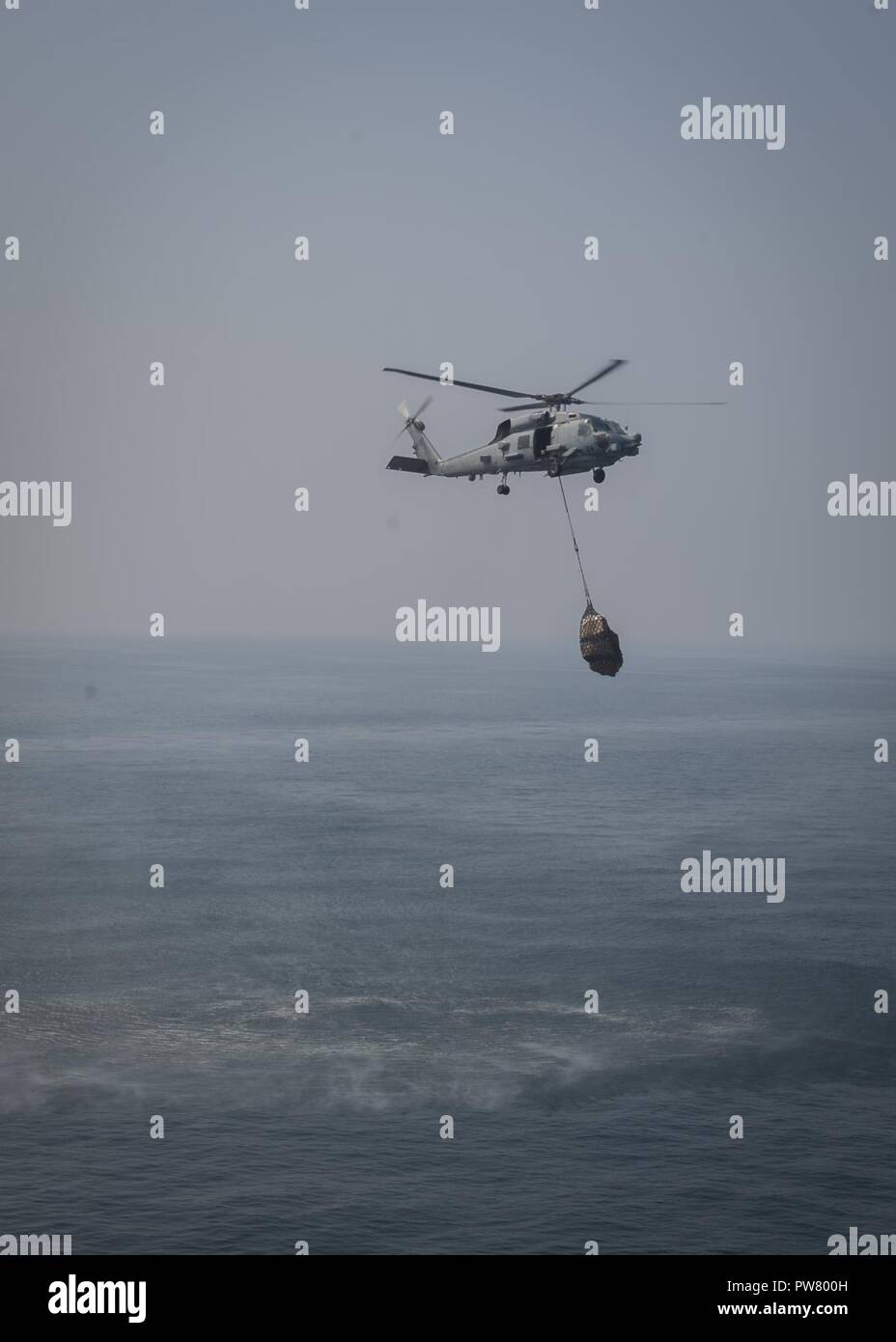ARABIAN GULF (Sept. 26, 2017) An MH-60R Sea Hawk helicopter assigned to ...