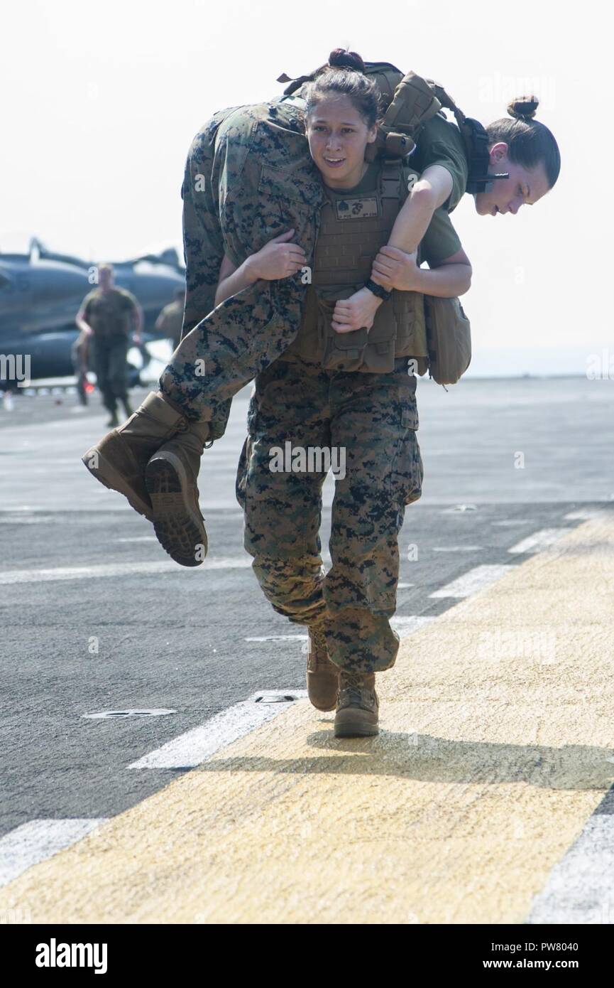 5TH FLEET AREA OF OPERATIONS (Sept. 28, 2017) Marine Corps Sgt. Raven ...