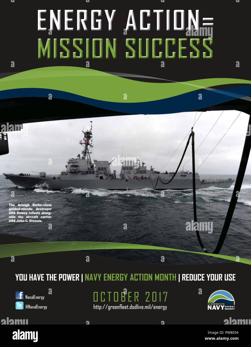 Poster recognizing Energy Action Month 2017 as the Navy leverages ...