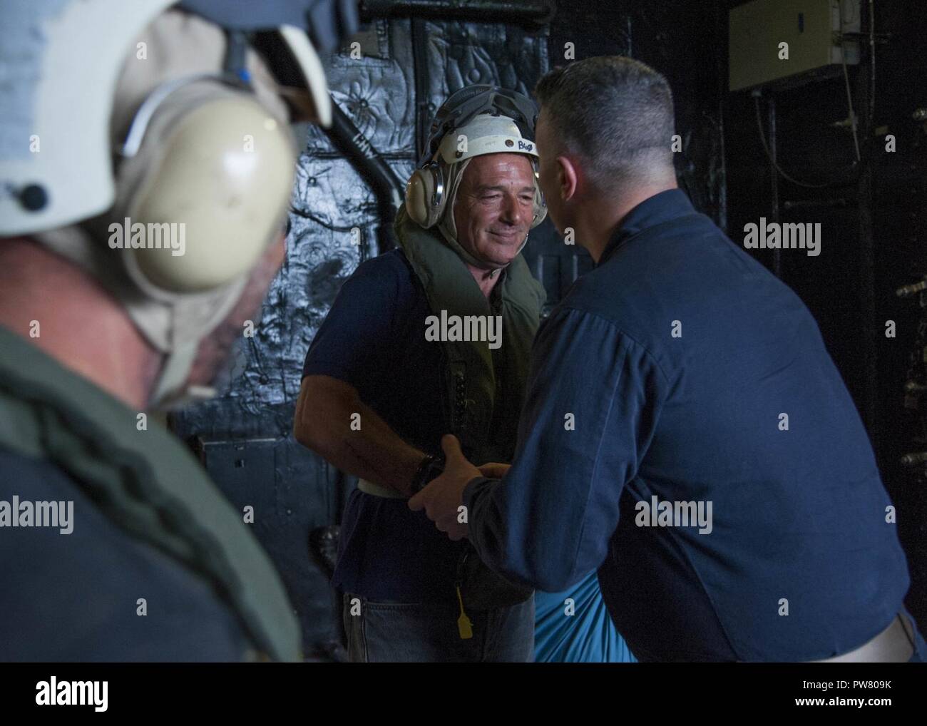 CARIBBEAN SEA (Sept. 29, 2017) Cmdr. Gregory Freitag, the officer in ...