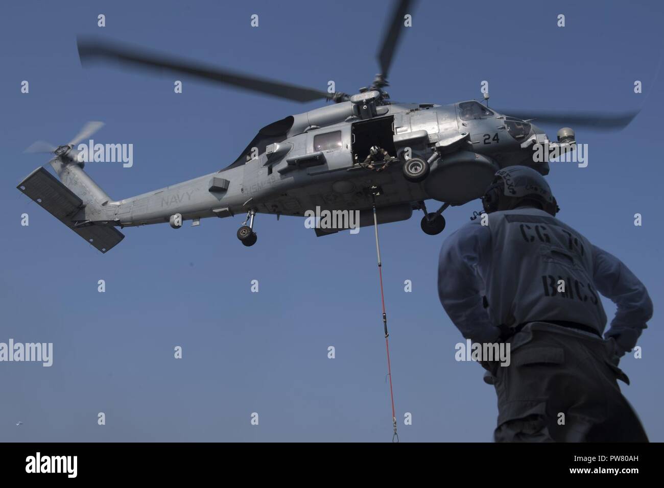 ARABIAN GULF (Sept. 26, 2017) Senior Chief Boatswain's Mate Alvin ...