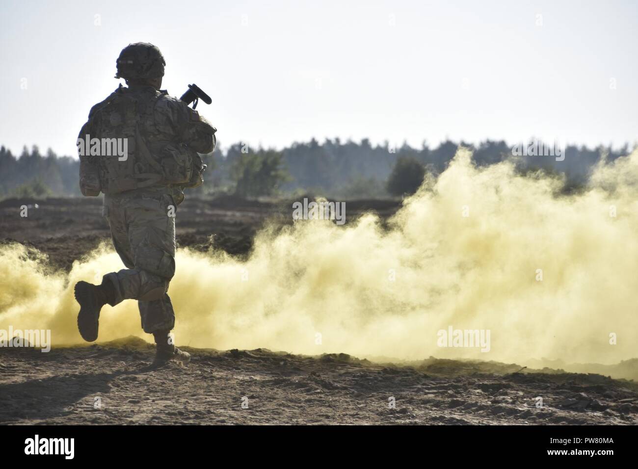 A U.S. Soldier assigned to Battle Group Poland and 2d Squadron, 2d ...
