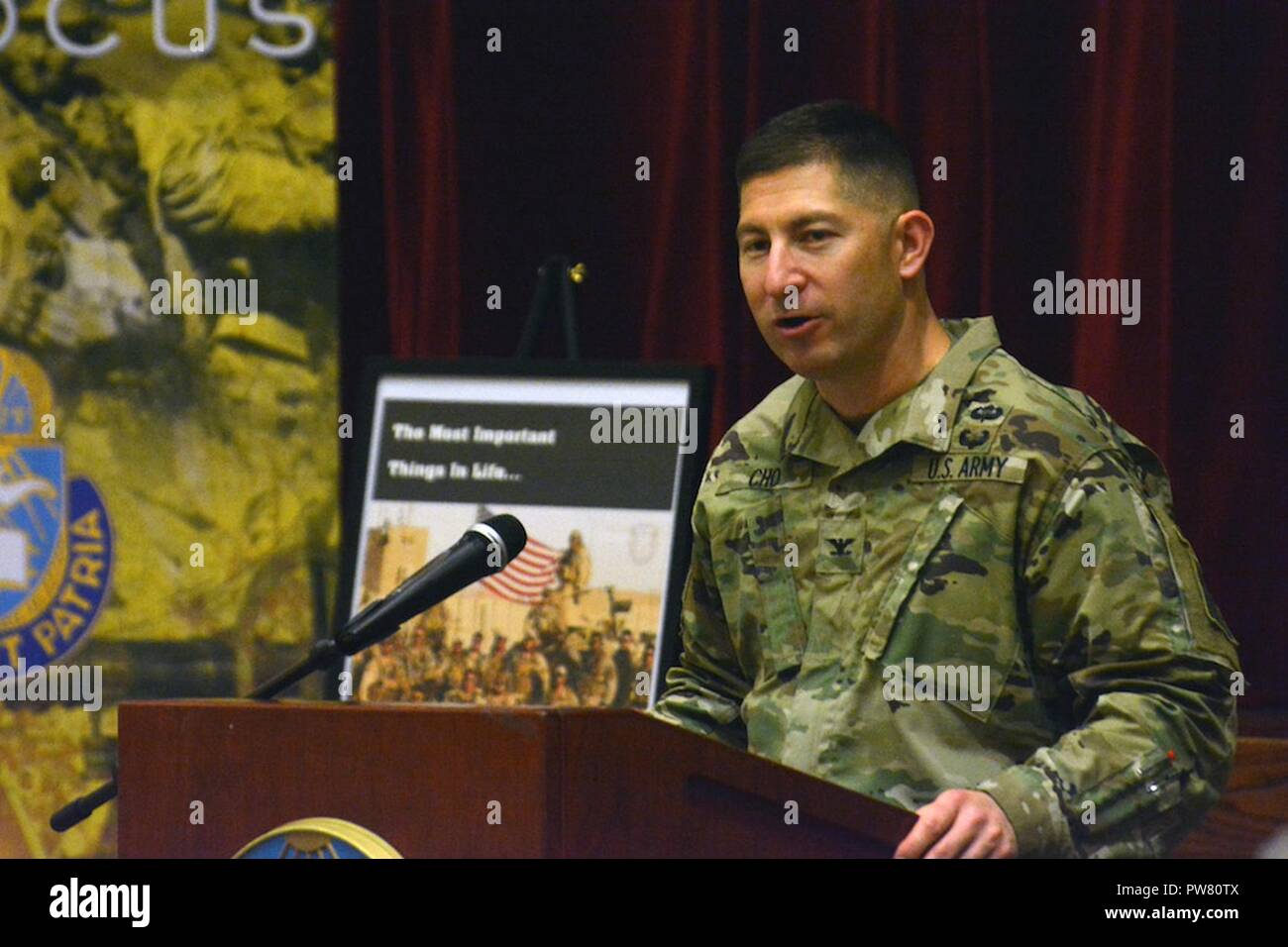 Colonel Steven Cho, brigade commander, 188th Combined Arms Training ...