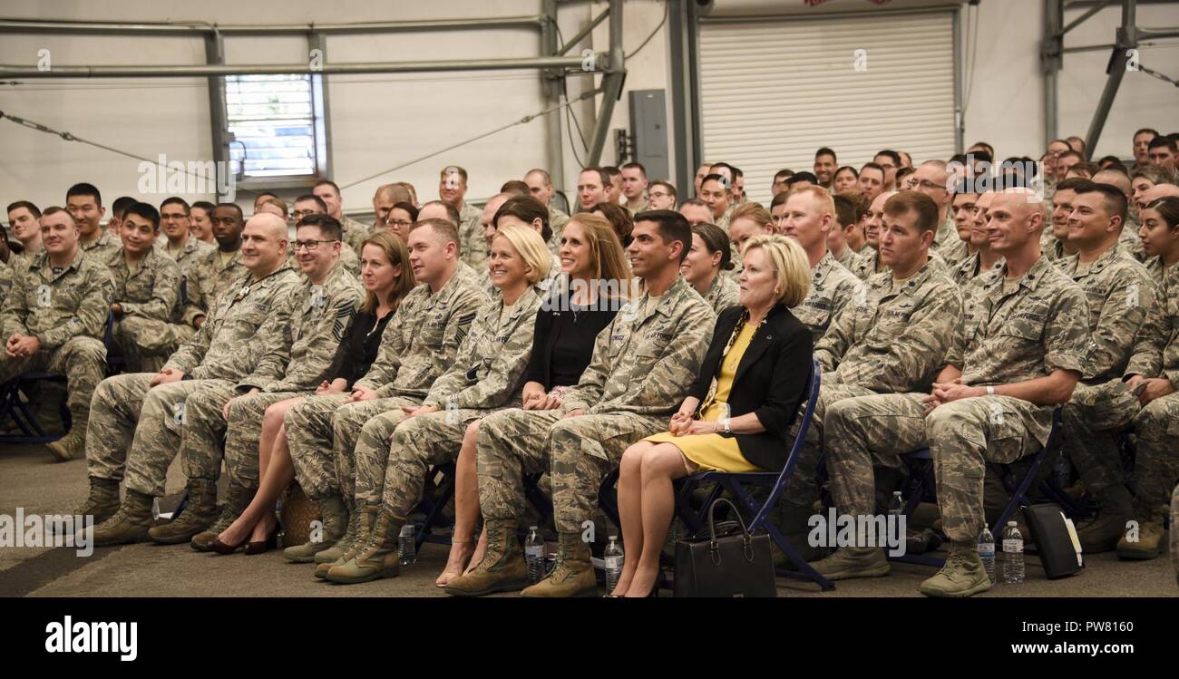 70th Intelligence, Surveillance and Reconnaissance Wing members listen ...