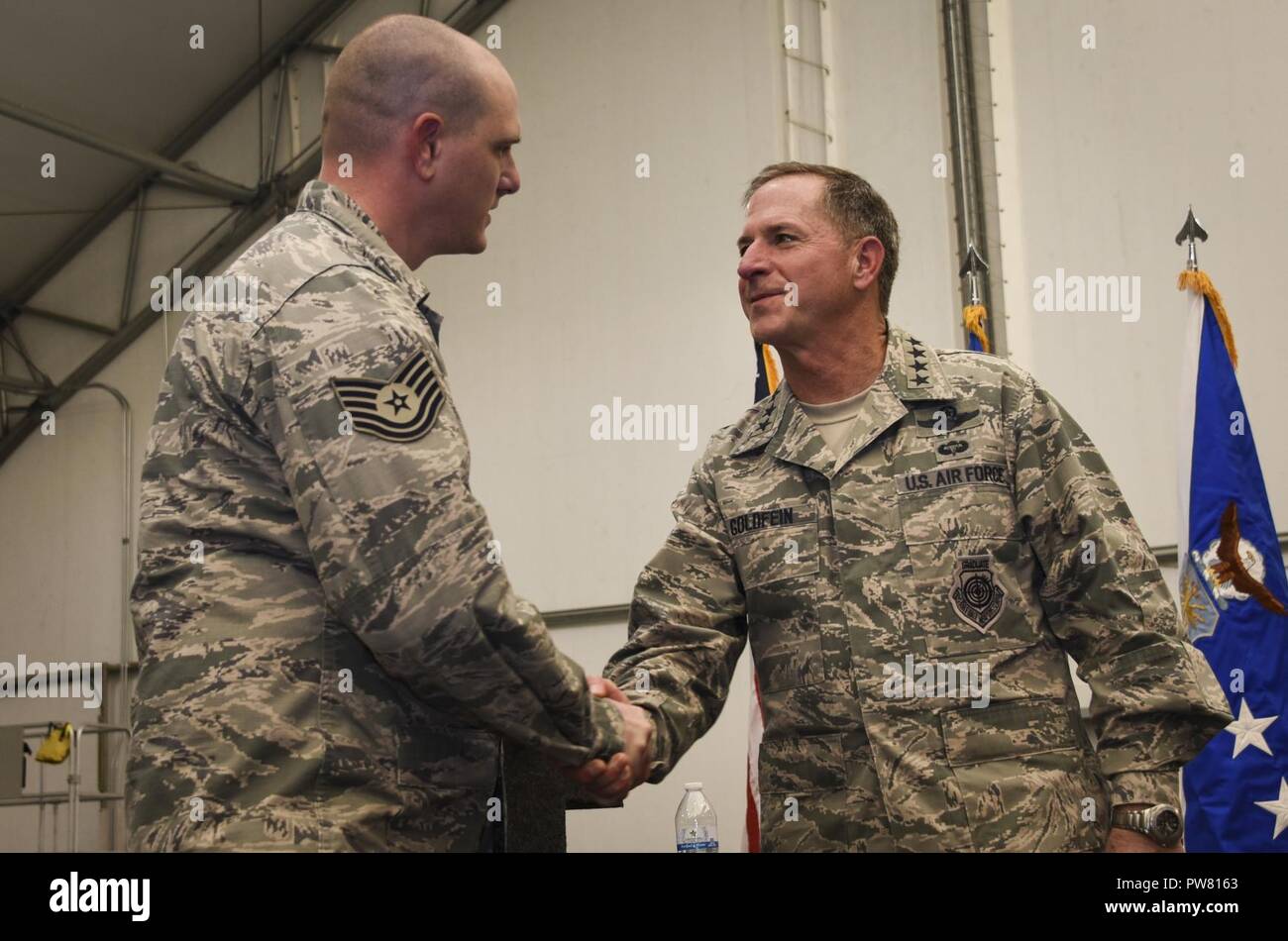 Air Force Chief of Staff Gen. David L. Goldfein meets with a tech ...