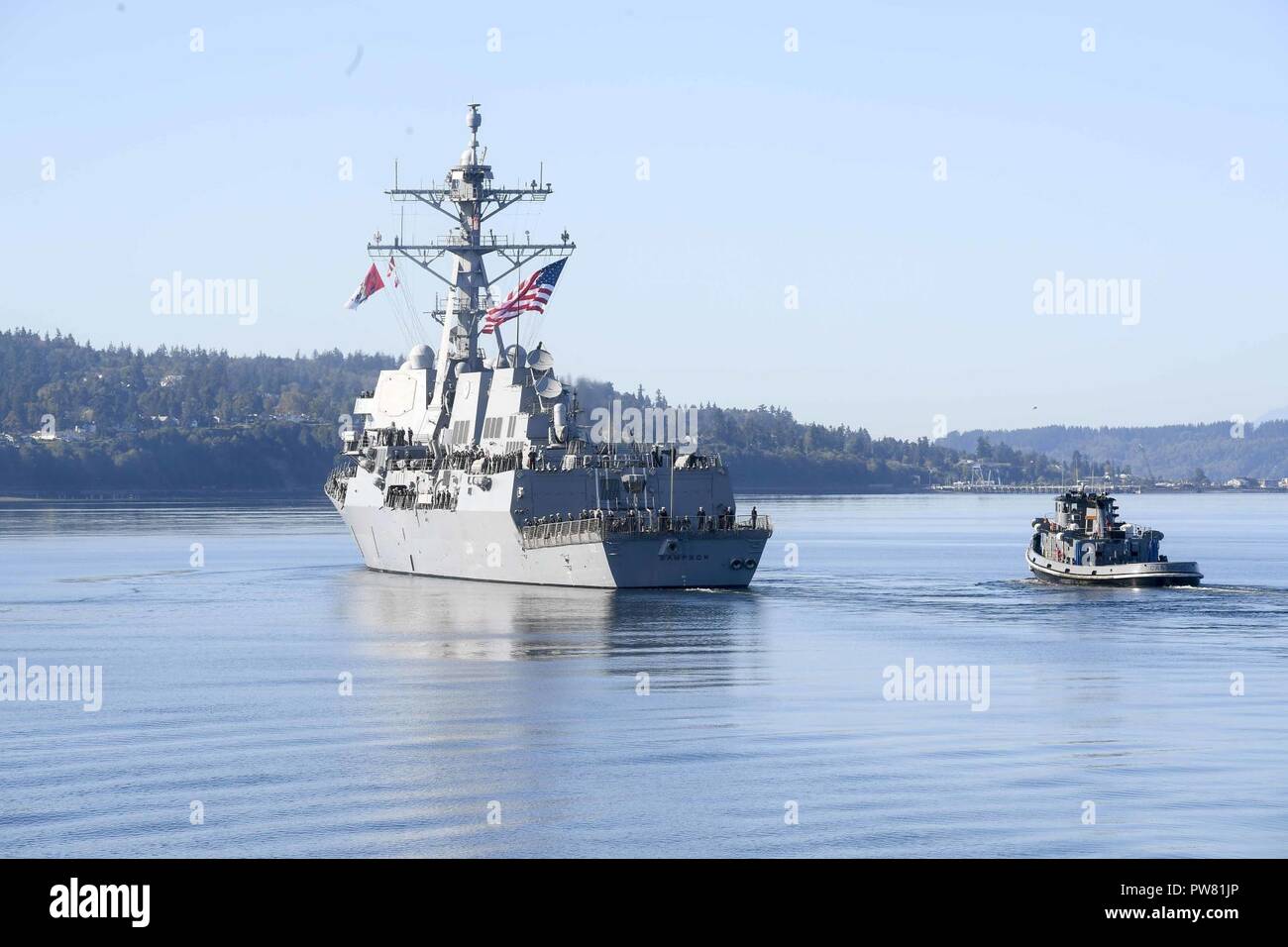 EVERETT, Wash. (Oct. 3, 2017) The Arleigh Burke class guided-missile ...