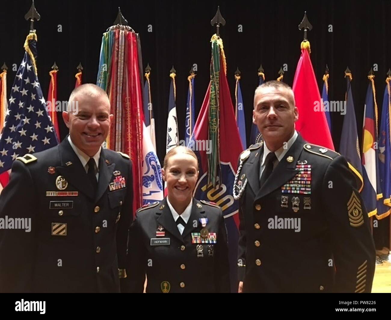 (Left to right) Brig. Gen. Aaron Walter, 100th Training Division ...