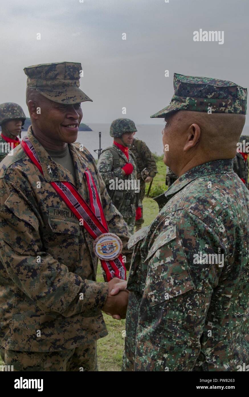 U.S. Marine Maj. Gen. Craig Q. Timberlake, Commanding General of 3rd ...