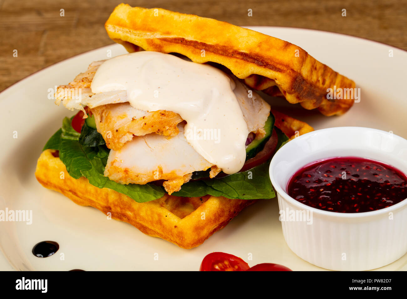 Wafer chicken salad hi-res stock photography and images - Alamy