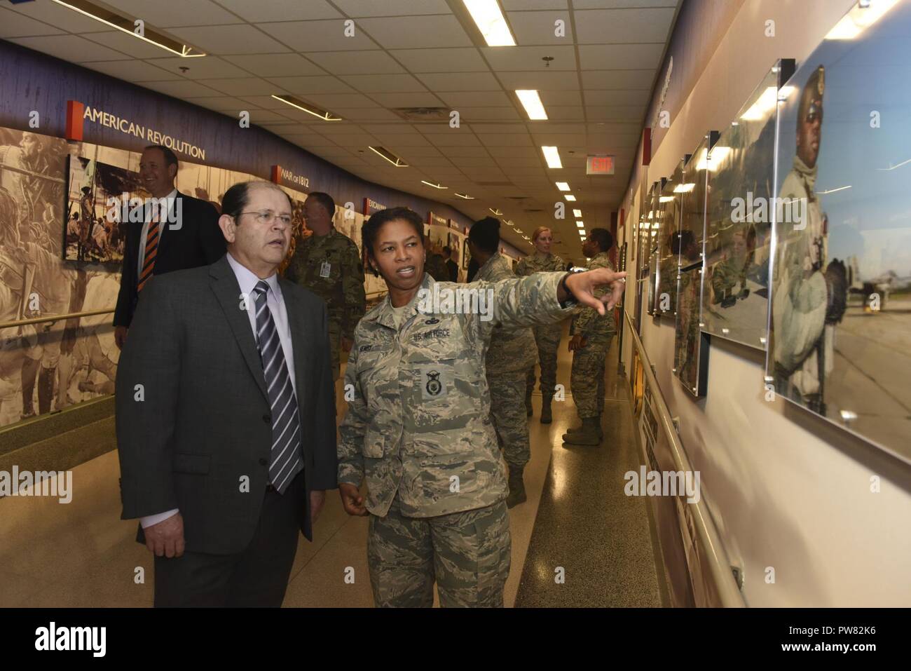 Tony West, left, the inspector general with the National Guard Bureau ...
