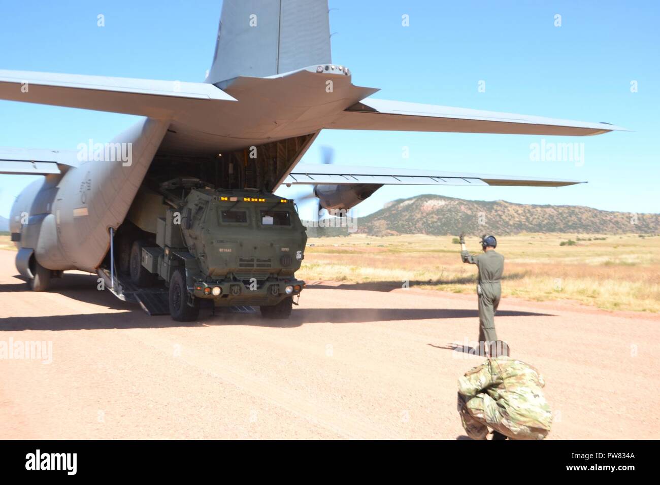 A Colorado Army National Guard High Mobility Artillery Rocket System ...