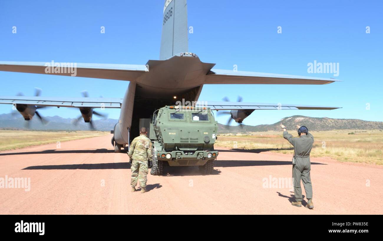 With engines running on the C-130 Hercules aircraft from the 41st ...