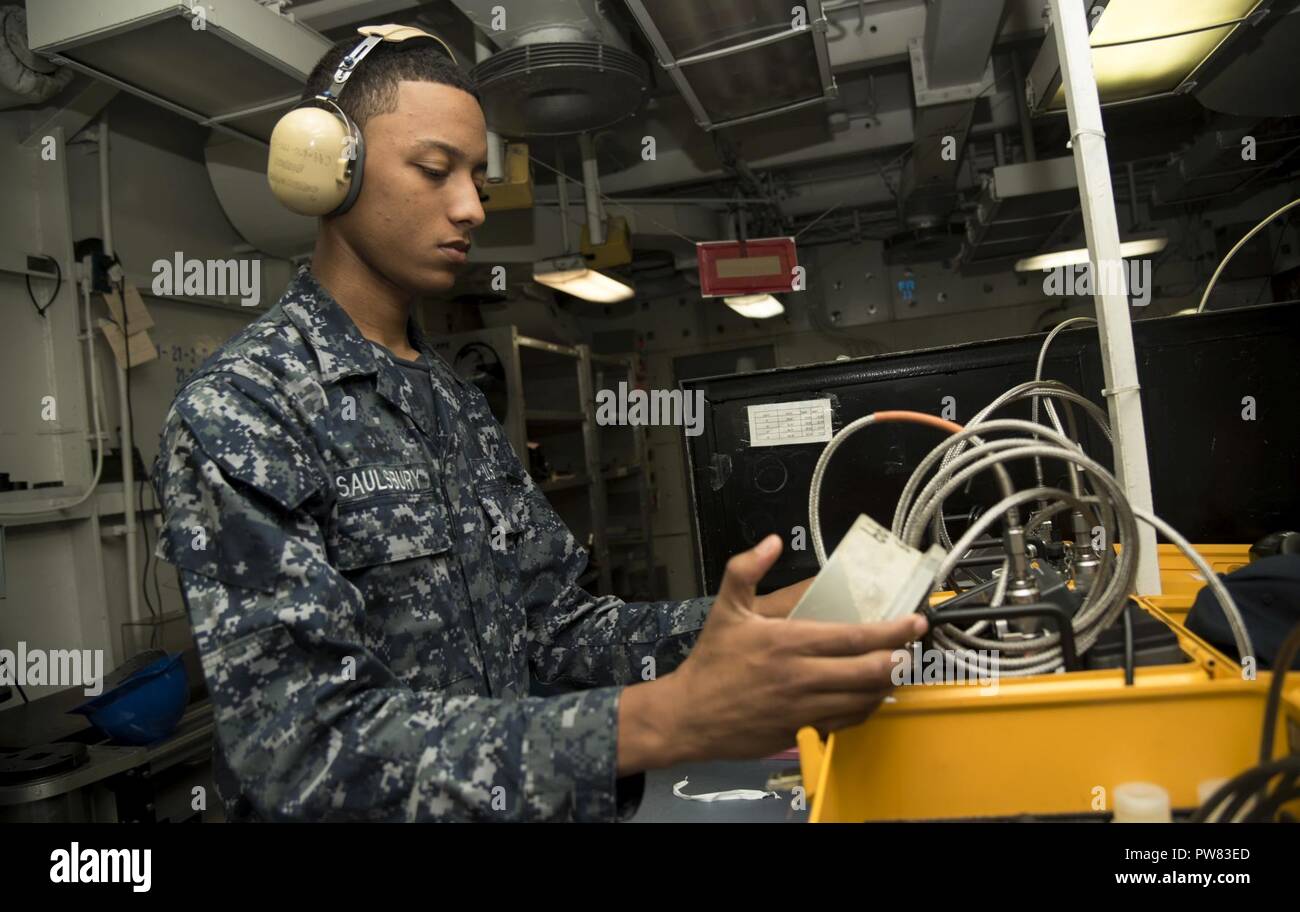 PORTSMOUTH, Va. (Oct. 3, 2017) Airman Justin Saulsbury, from ...