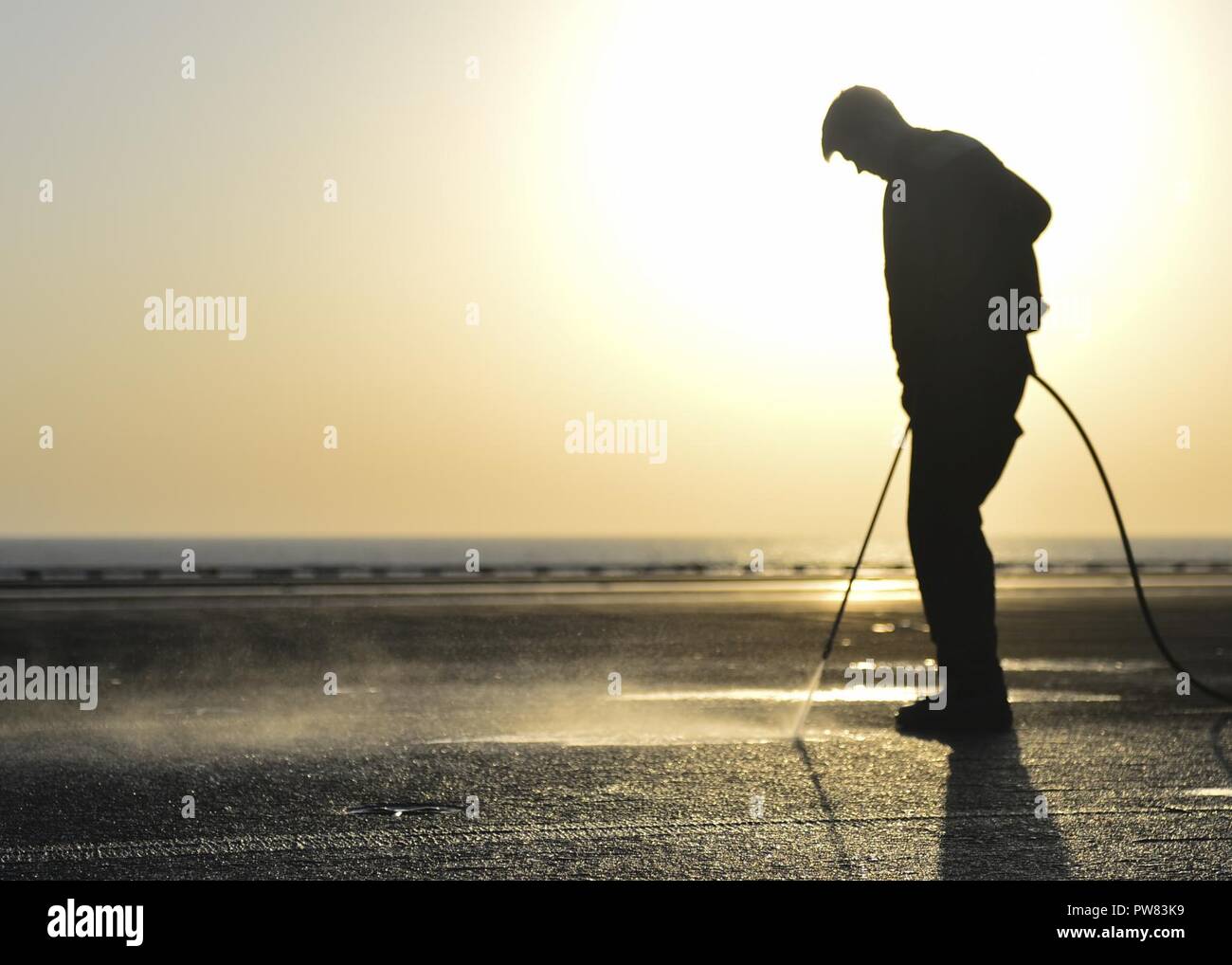 ARABIAN GULF (Oct. 3, 2017) U.S. Navy Aviation Structural Mechanic ...