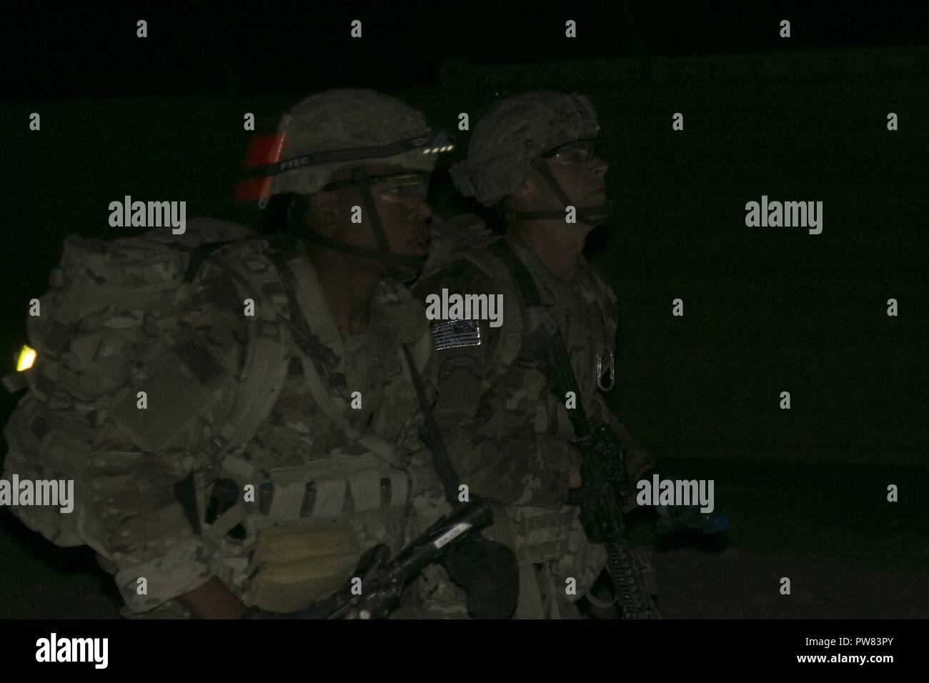 1st Lt. Geoffery Bacon of Charlie Company, 1st Battalion, 12th Cavalry ...