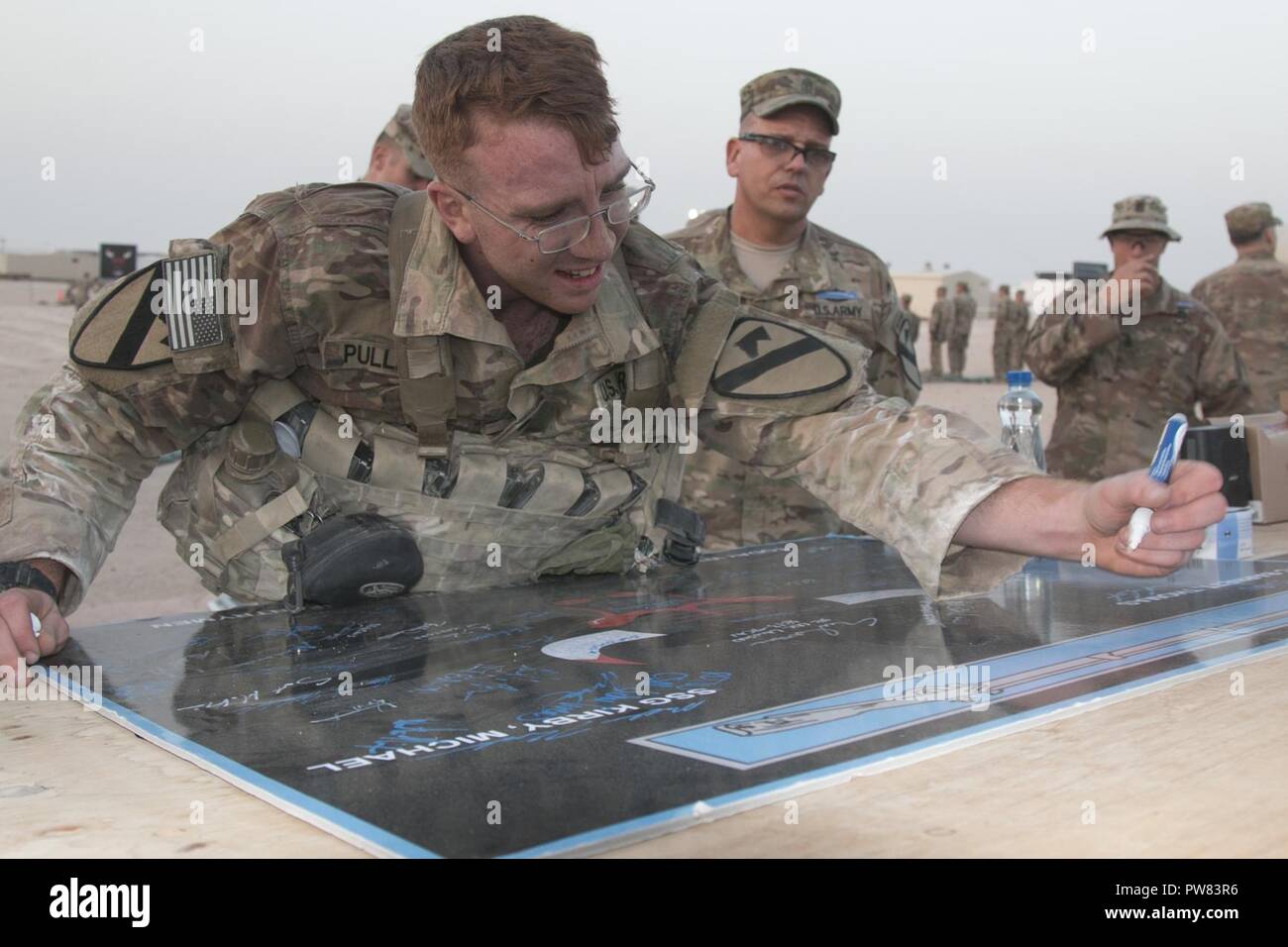 Spc. James Pulliam of Alpha Company, 2nd Battalion, 7th Cavalry ...