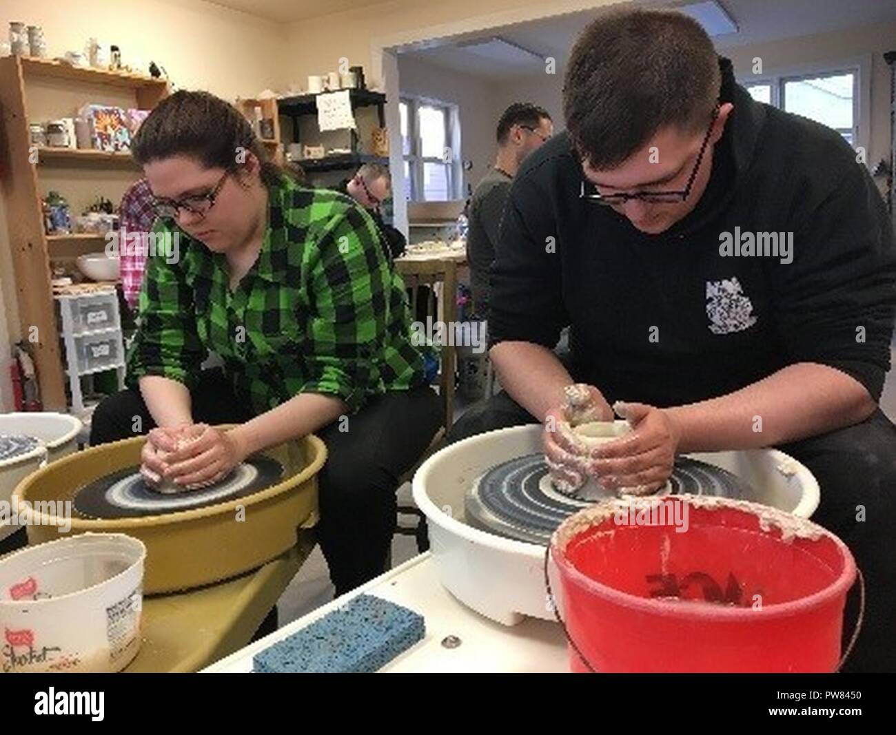 SPC Justin Lippert and his wife Elizabeth “getting the feel for the ...