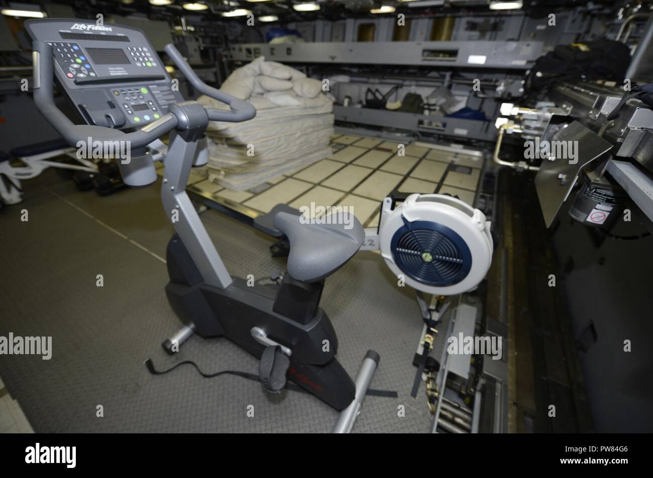 NORFOLK Va. (Oct. 3, 2017) A photo of fitness equipment aboard PCU ...