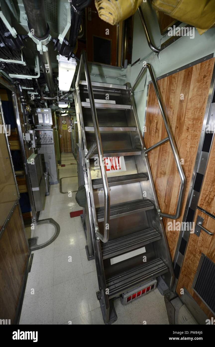 NORFOLK Va. (Oct. 3, 2017) A photo of a passageway and ladder aboard ...